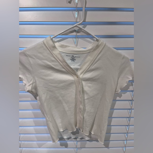 Tops | Super Cute White Button Up | Poshmark